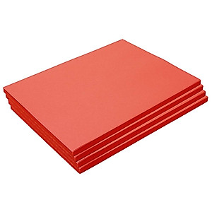 Construction Paper, Orange, 9 inches x 12 inches, 200 sheets, heavyweight construction paper, crafts, art, kids art, painting, coloring, drawing, creating, paper, art project, all purpose