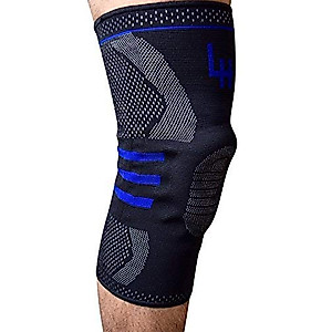 Active Relief Knee Brace by Lifehapps - Patella Knee Support Compression Sleeve with Side Stabilizers for Arthritis Joint Pain, Meniscus Tears, ACL, MCL Injuries, Exercise, Running (3XL, Black)