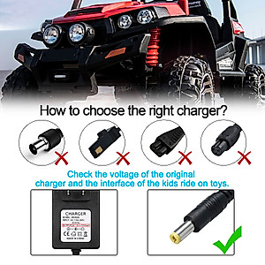 12V Kids Charger for Ride On Toys Car, 12V Ride-on Toys SUV Car Battery Charger, Various Electric Battery Charger，12 V Universal Charger Kids Riding Toy Charger