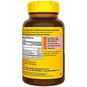 Nature Made Vitamin C 500 mg, Dietary Supplement for Immune Support, 60 Softgels, 60 Day Supply