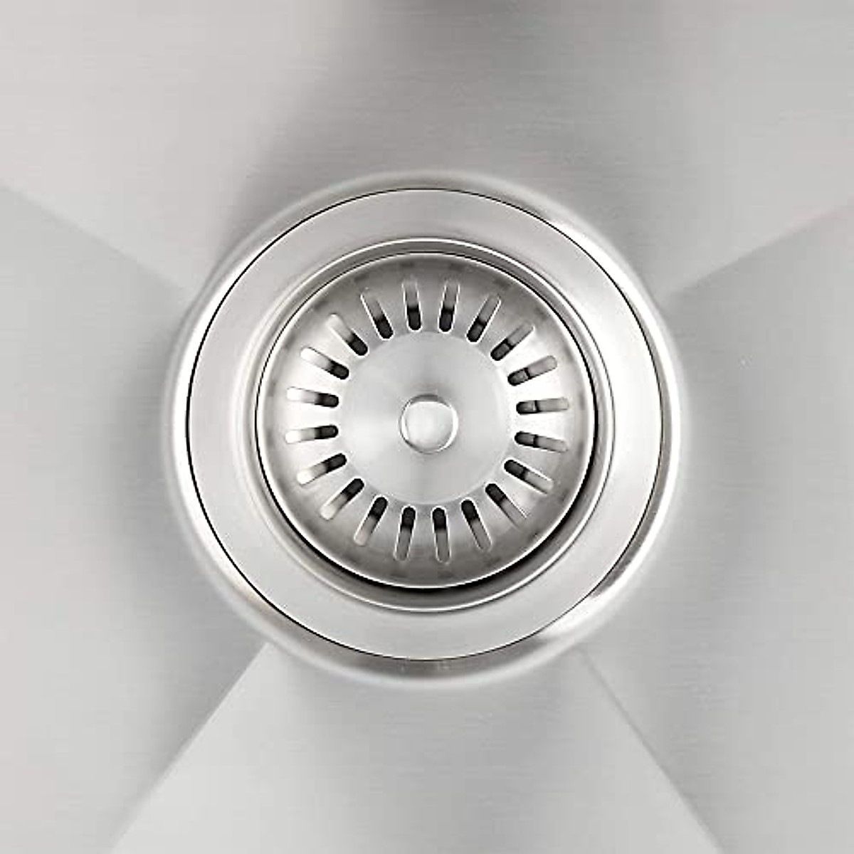 ZUHNE Stainless Steel Double Basin Farmhouse Sink 60/40 (33-Inch Curved Apron Front)