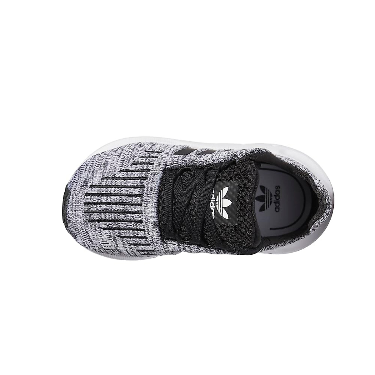 adidas Originals baby boys Swift Run Sneaker, White/Black/Black, 6.5 Toddler US
