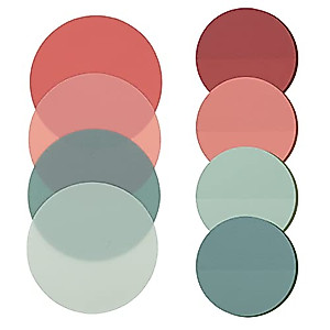 Mr. Pen- Transparent Sticky Notes, 200 Pcs, Pastel Colors, Round Translucent, See Through Bible Sticky Notes