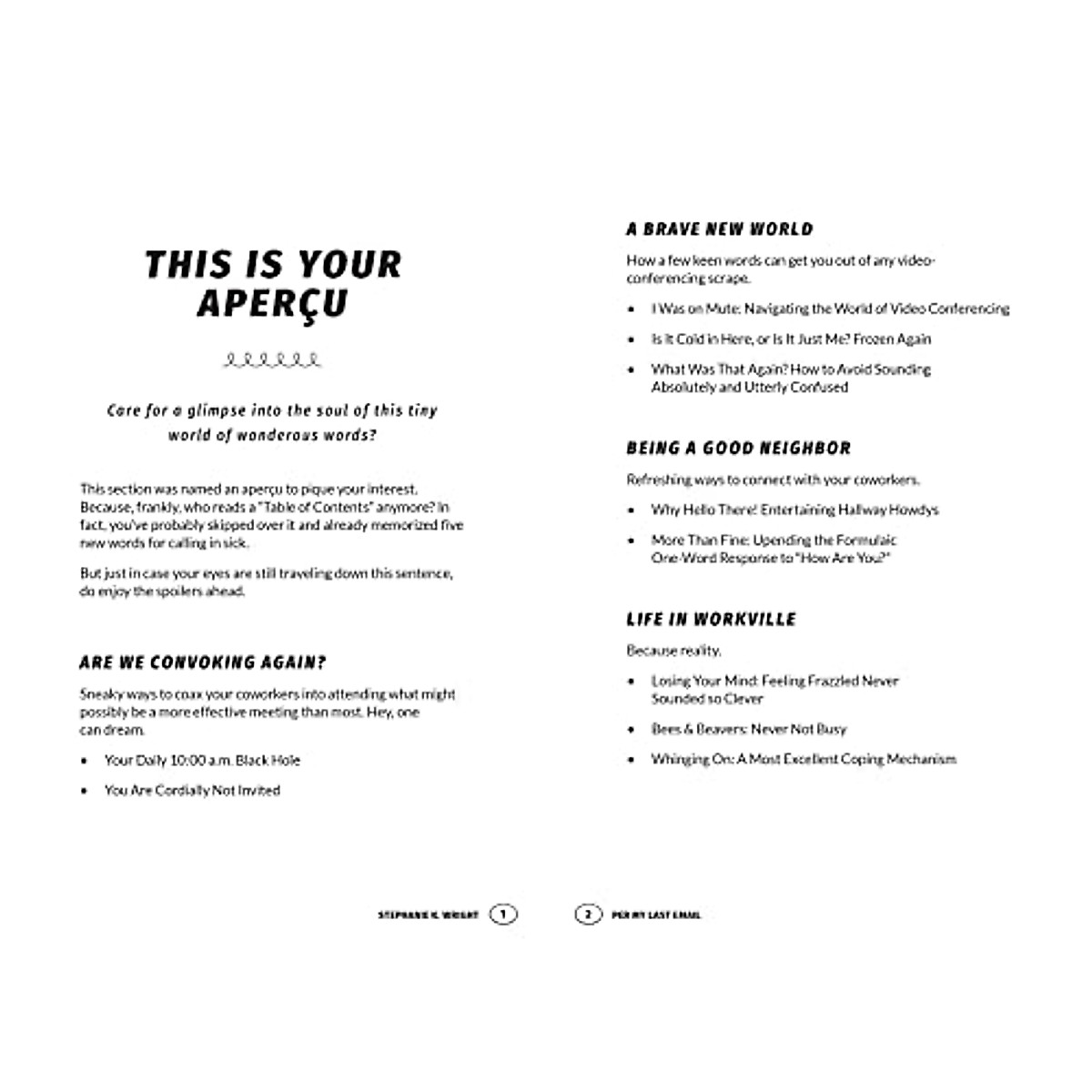 Per My Last Email: Witty, Wicked, and Wonderfully Weird Workplace Words and Phrases