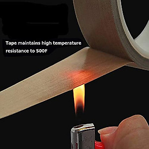 Good news PTFE Telfon Tapehigh Temperature Tape Welding Sealing Tape for Vacuum Sealer Machine(20mm x 11yards(33feet) x 0.18mm)