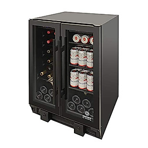 Vinotemp EL-BWC102-02 Touch Screen Beverage Wine Cooler, Black