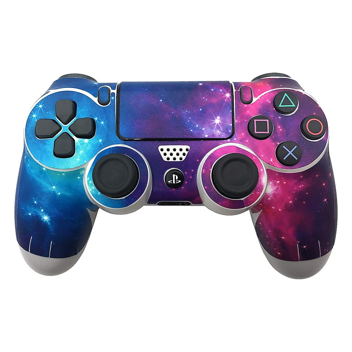 Gebaisi Vinyl Skin Sticker Protector for Sony Playstation 4 PS4 Controller Joystick Set (Controller Skin, A)