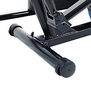 EXERPEUTIC 6000 QF Magnetic Elliptical with Bluetooth MyCloudFitness App, Black and Blue