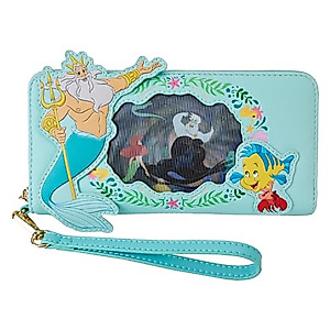 Loungefly Disney The Little Mermaid Ariel Princess Lenticular Zip Around Wallet