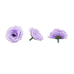 Mini Lavender Silk Artificial Flower Heads for Crafts, Decorations (2 in, 75 Pack)