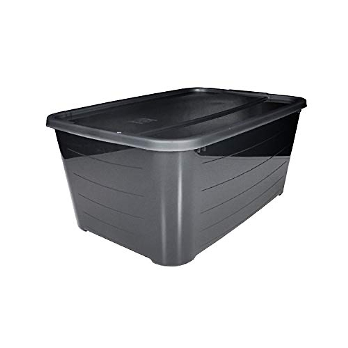 SP Berner Lid | Plastic Storage Box Colour Capacity 11 Litres, Transparent Black