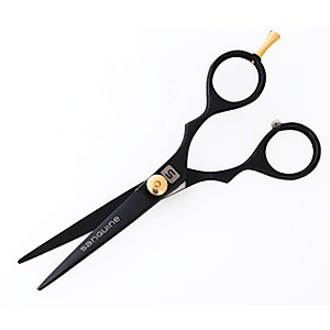 Professional Mustache Scissors, Beard Trimming Scissors, Japanese Moustache Scissors - Extremely Sharp - 5" (13cm) + Presentation Case, Comb and Tip Protector