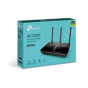 TP-LINK (Archer C2300) AC2300 (600+1625) Wireless Dual Band GB Cable Router, USB 3.0, MU-MIMO (Renewed)