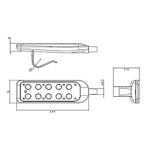 Remote Hand Control, 4 Button Hand Control Handset with 5Pin Connection, Professional Electric Sofa Remote Hand Control for Lift Chair Power Recliner