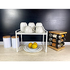 Better House Stackable Shelves: The Ideal Countertop Organizer for Your Closets, Cabinets, Pantries and Cupboards (White, 13 x 8.25 x 9.5 in)