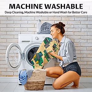 Tractor Blanket - Soft, Fuzzy & Warm - 40"x50" Small Blanket for Couch, Sofa - Green Cute Throw Gifts for Boys