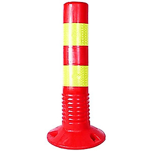 BREWIX Parking Post, Parking Barrier, for Parking Lot Plastic Parking Bollards for Traffic Cones in Lanes Without Commercial Or Private Parking Spaces Parking Bollards Parking (Size : 450x80mm)