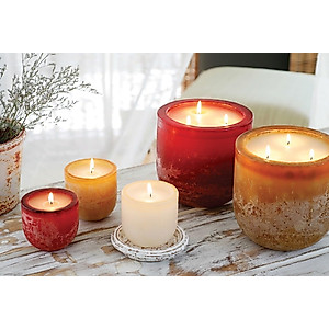 Vance Kitira Timber Goblet Candle (4.25", Melon White)