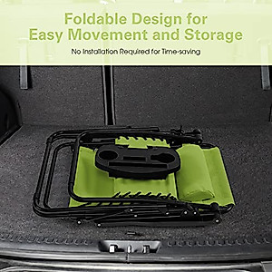 Goplus Zero Gravity Chair, Adjustable Folding Reclining Lounge Chair with Pillow and Cup Holder, Patio Lawn Recliner for Outdoor Pool Camp Yard (Set of 2, Green)