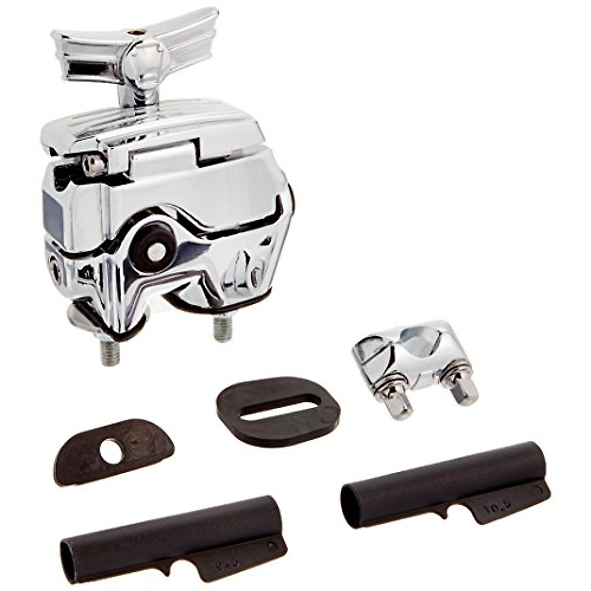 Ludwig LAPAM1 Atlas Single Mount Bracket Drum Set Mounting Hardware, Silver,Black