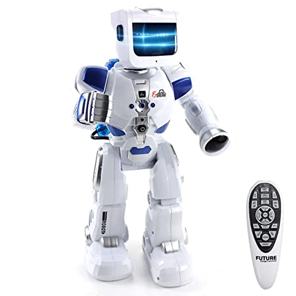 Fistone RC Robot War Warrior Remote Control Smart Robots Hydro Electric Hybrid Intelligent Interactive Action Figure Early Education Kids Toy with Dancing Singing