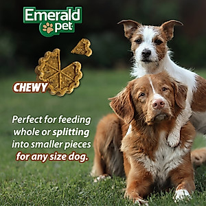 Emerald Pet Quiche Royale Premium Training Dog Treats — Healthy and Tasty Natural Dog Chews Made with Real Eggs — Limited Ingredient Dog Treats Made in The USA — Bacon & Cheese Treats, 6 oz