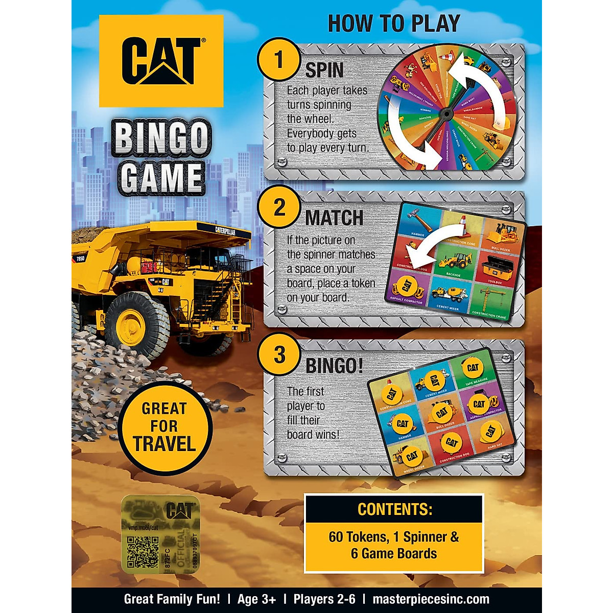 MasterPieces Kids Games - Caterpillar Bingo Game