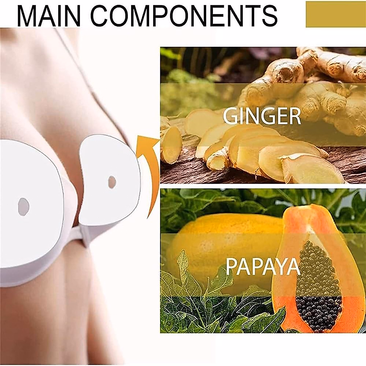 Dyceco Breast Enhancement Patch, 2023 New Breast Enhancement Patches, Natural Breast Nourishing Firming Patch for Women Breast Care (40pcs)