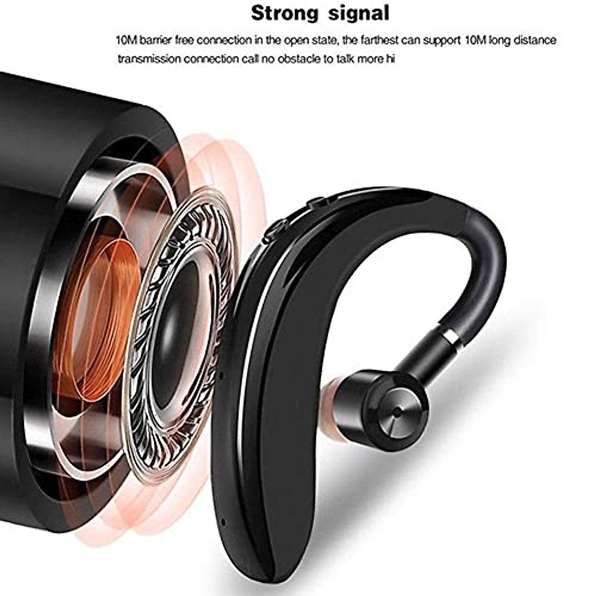 Wireless Earbuds Bluetooth Headphones,Noise Reduction Mic in-Ear Earphones Fast Pairing in Seconds for Working Sports Running Workout,Connect to PC Mac Tablet Cell Phone