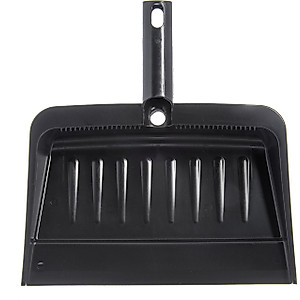 Carlisle FoodService Products 36143703 Flexible Plastic Dustpan, 12" Length, 12" Width, Black