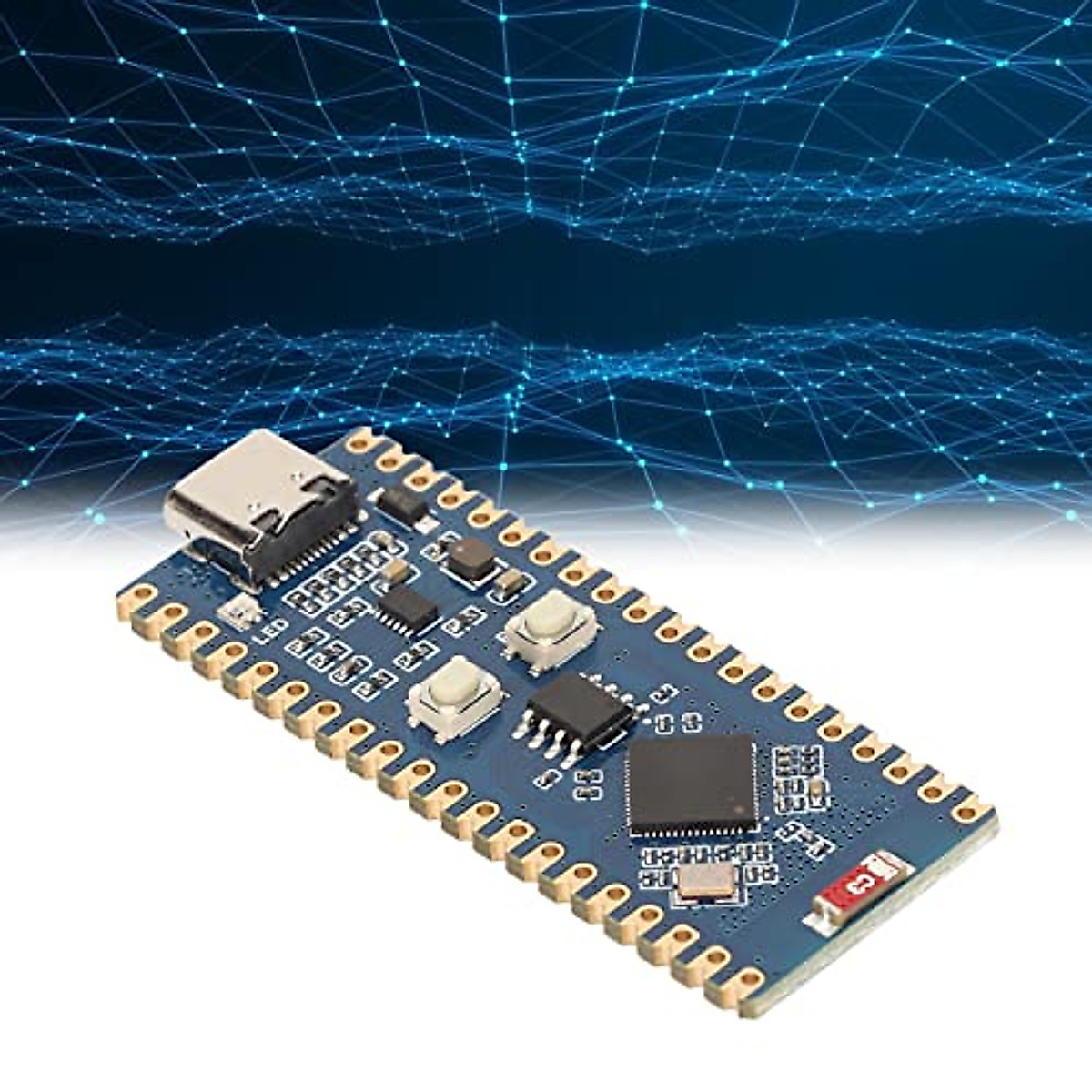 Microcontroller Development Board, Type C Interface Micro Controller Board 150Mbps PCB Material Wide Applicability for Office