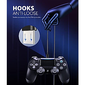 6amLifestyle PS4 Controller Charger Charging Cable 10ft 2 Pack Nylon Braided Extra Long Micro USB 2.0 High Speed Data Sync Cord Compatible for Playstaion 4, PS4 Slim/Pro, Xbox One S/X Controller