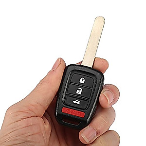 X AUTOHAUX Keyless Entry Remote Car Key Fob 433Mhz 4 Button MLBHLIK6-1TA for Honda Accord 2016 2017 for Honda Civic 2016-2020