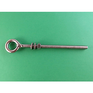 US STAINLESS 2 Pieces Stainless Steel 316 M6 Eye Bolt 6mm x 100mm Marine Grade Pitch of 1