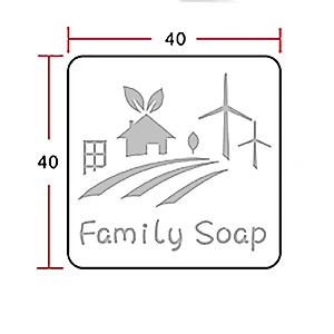 Personalised Custom Mini Soap Sealing Stamp Seals Molds For Handmade Soap Making Supplies Kits Flower House Pattern Series