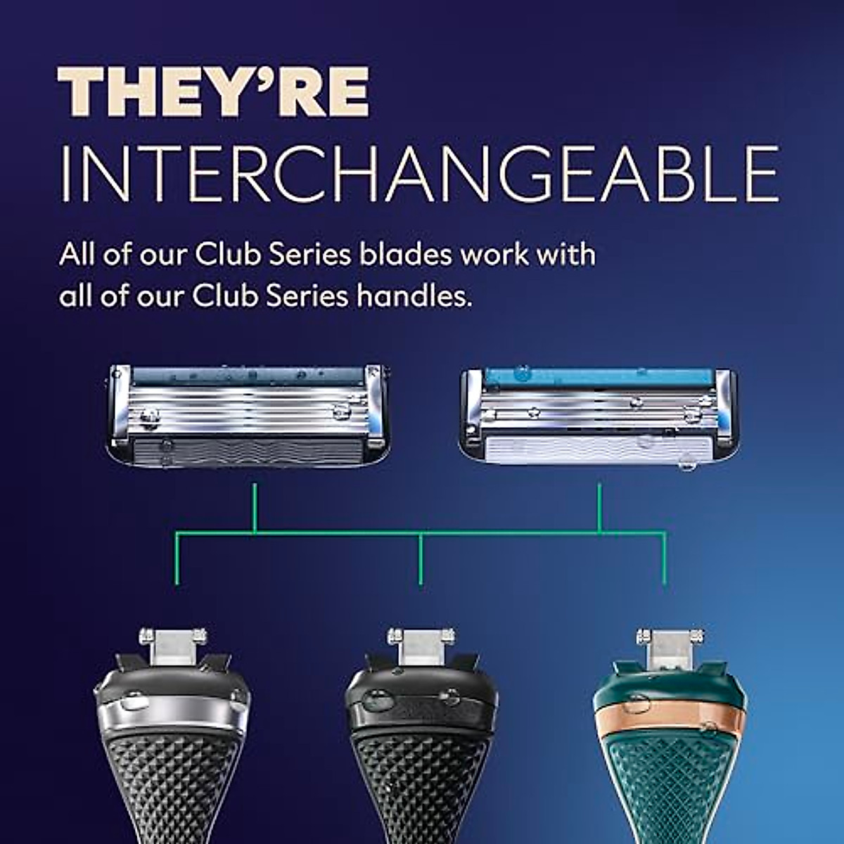 Dollar Shave Club | 4-Blade Ultimate Shave Bundle | Diamond Grip Club Series Razor Handle, 4-Blade Razor Cartridges, Prep Scrub 3oz, Shave Cream 6oz, Post Shave Dew 3.4oz