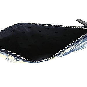 Kate Spade Jackson Tie Dye Denim Large Zip Pouch Clutch, Blue Multi