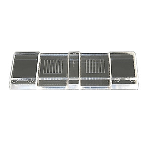 The Original Two-Chamber Opaque McMaster Counting Vet Slide by Chalex, Fecal Sample Worm Egg EPG Count for Parasites in Horses Sheep Cattle and Goats, for Veterinarian and Farm