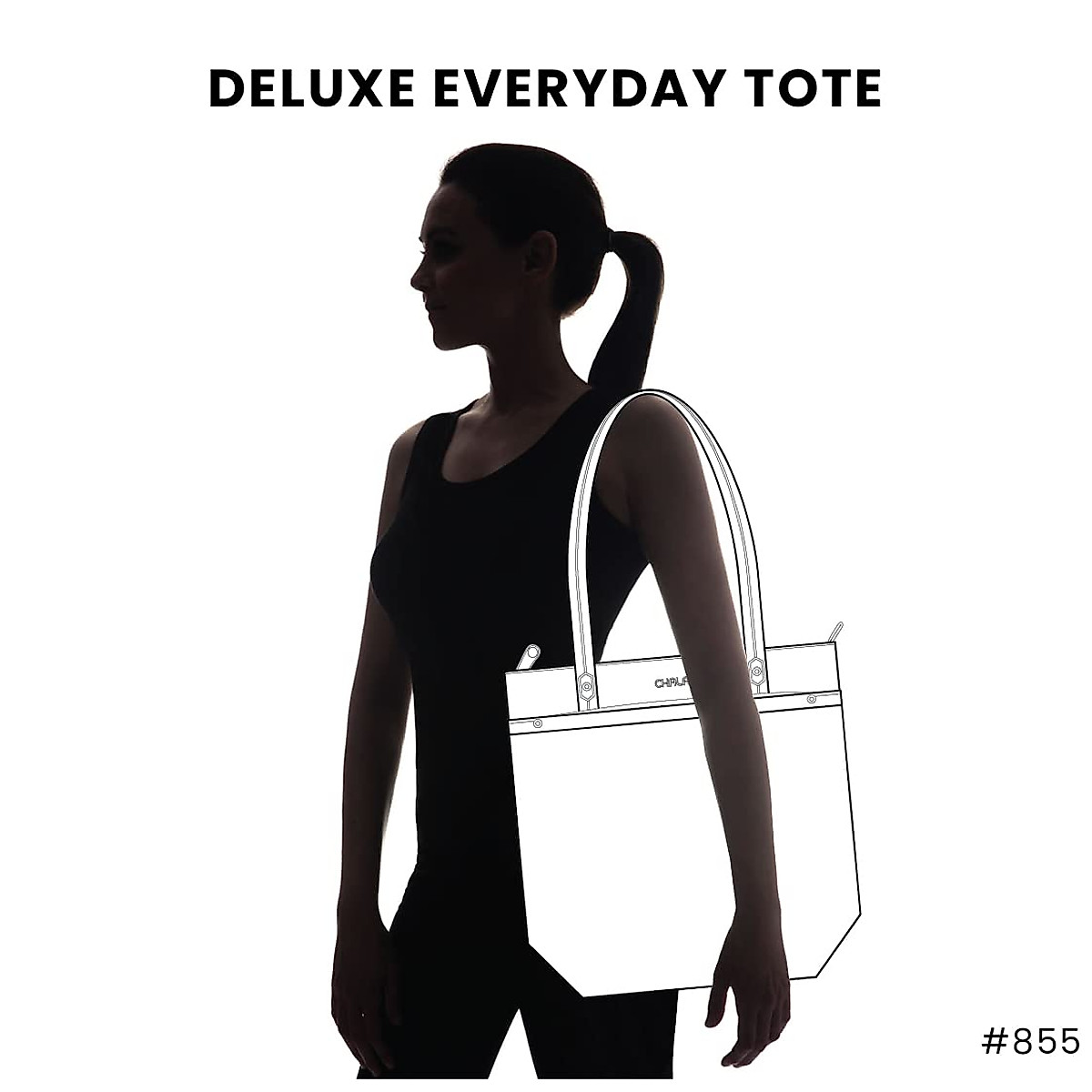 CHALA Deluxe Everyday Tote Women Shoulder Purse Handbag - Sunflower - navy