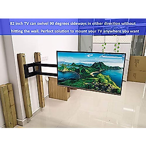 FORGING MOUNT Long Arm TV Mount Full Motion Wall Mount TV Bracket with 43 inch Extension Articulating Arm TV Wall Mount, Fits 42 to 80 Inch Flat/Curve TVs Holds up to 100 lbs,VESA 600x400mm Compatible