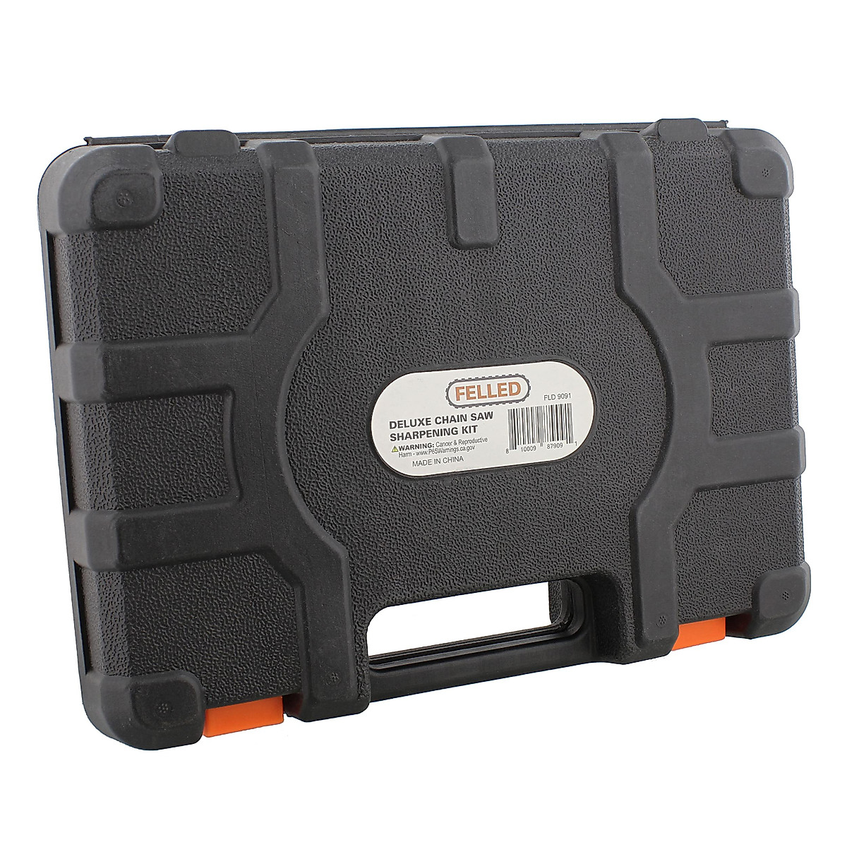 Felled Chainsaw Sharpening Kit in Hard Carrying Case - File Set, Guide, Depth Gauge, Stump Filing Vise, Grease Gun