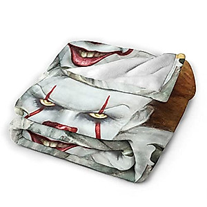 Clown Ultra-Soft Micro Fleece Blanket Throw Fuzzy Lightweight Hypoallergenic Plush Bed Couch Living Room