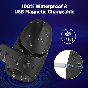 Adjustable Male Masturbator Penis Vibrator Trainer Stimulator, Adult Sex Toys for Men, 3 in 1 Vibrating App Controlled Mens Sex Toy Stroker with Cock Ring, Masturbators Vibrators for Men