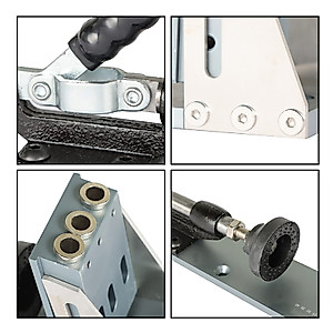 findmall Pocket Screw Jig Upgraded All-Metal Pocket Screw Jig Professional Woodworking Dowel Jig Kit Adjustable and Easy to Use Fit for Carpentry Joinery Men