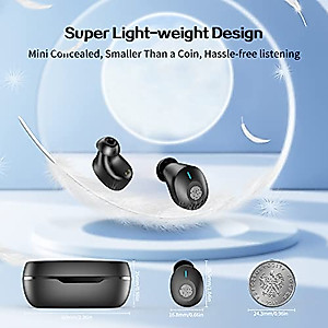 ibxShow Headphones Wireless Bluetooth True Wireless Earbuds LED Power Display Earphones with Wireless Charging Case IPX5 Waterproof in-Ear Earbuds