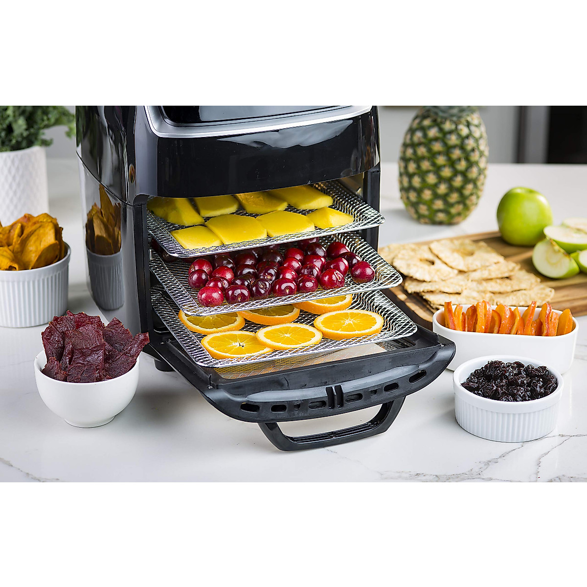 Aria Air Fryers AAO-890 10Qt Air Fryer Oven, Premium Black