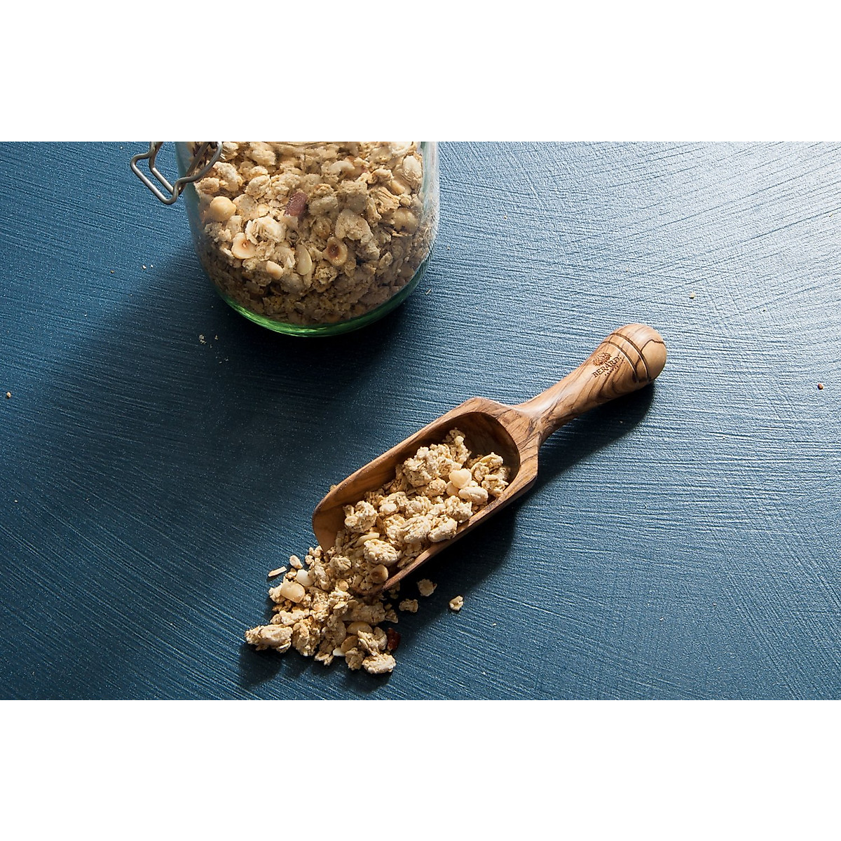 Berard 90677 French Olive-Wood Handcrafted Scoop, 7 Inch