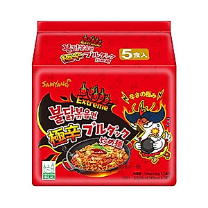 Samyang Bulldark Spicy Chicken Roasted Noodles, 4.93 Ounce (Pack of 5) (Ven_FD15-102)