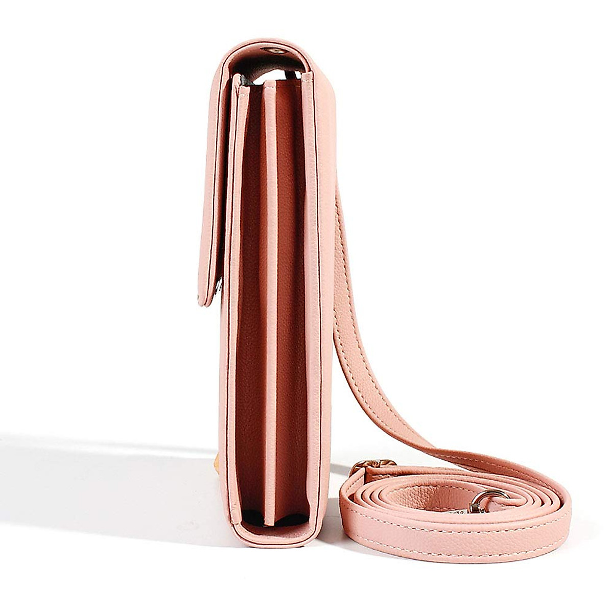 Valentoria Womens Crossbody Shoulder Bag Tassel Cell Phone Purse Card Slot Wallet Handbag (Y-Pink)