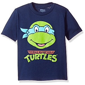 Nickelodeon Little Boys' Toddler Teenage Mutant Ninja Turtles Short Sleeve T-Shirt, Navy, 5T